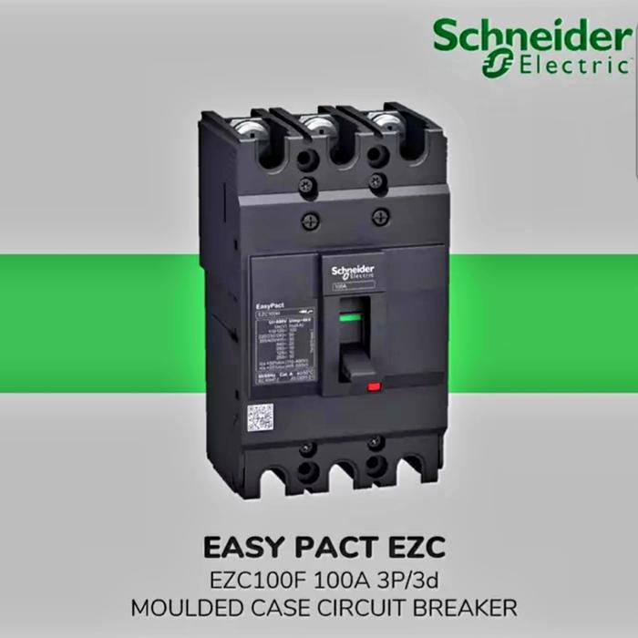 Jual SCHNEIDER MCCB EASYPACT EZC100F 3P 100A 10kA NEW REF - EZC100F3100 - Jakarta Pusat - CAHAYA ...
