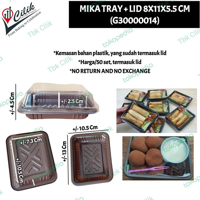 Jual mika+8x11x5.5+kemasan+packaging+plastik+dimsum+mochi+bolen+kue ...