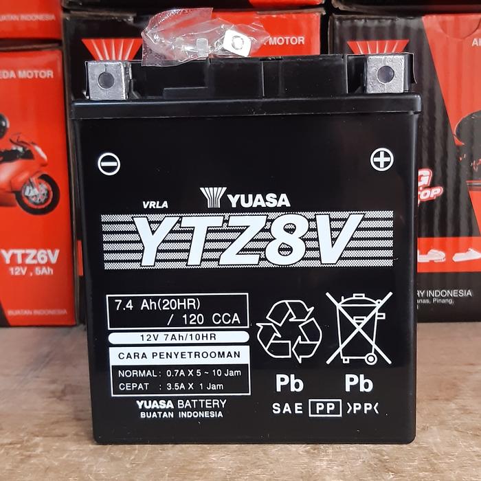 Jual Aki Motor Yamaha R25, XMAX, Honda CBR 250 Yuasa YTZ8V Aki Kering - Kota Tangerang Selatan ...