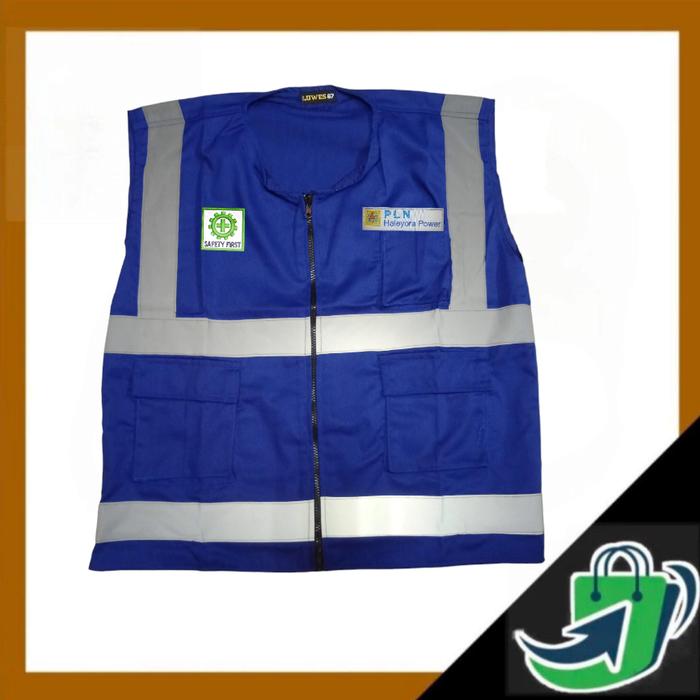 Jual Rompi Safety/Rompi Bahan Drill +Bordir Custom Pt/Rompi proyek ...