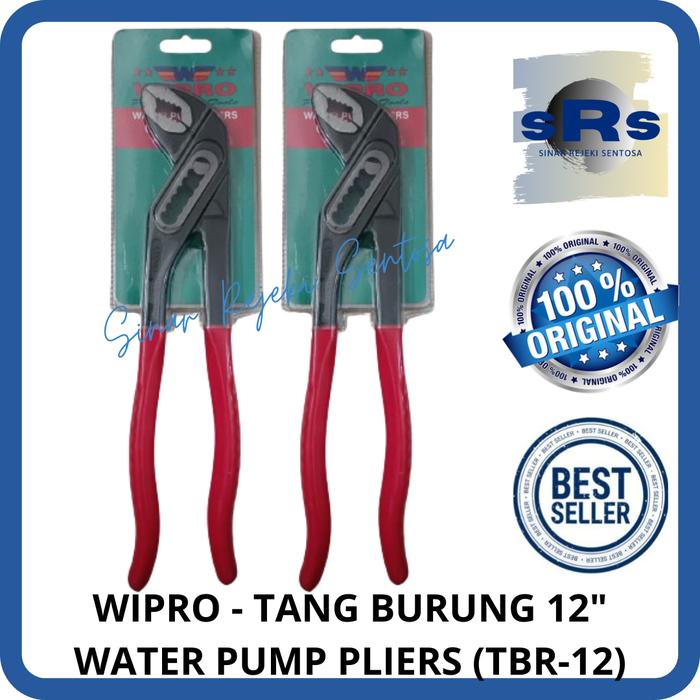 Jual WIPRO - TANG BURUNG/KUNCI PIPA/WATER PUMP PLIERS 12" - Kota ...