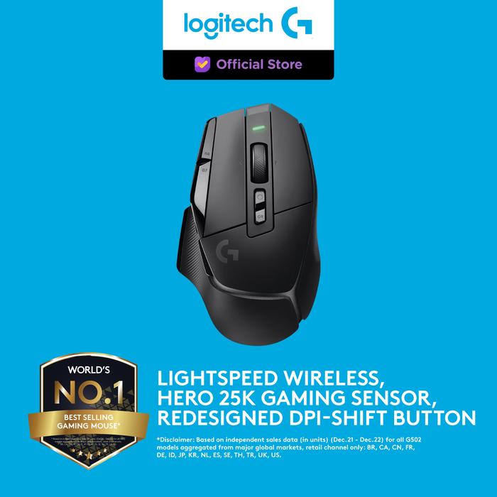 Promo Logitech G502 X LIGHTSPEED Mouse Gaming Wireless HERO 25K DPI ...