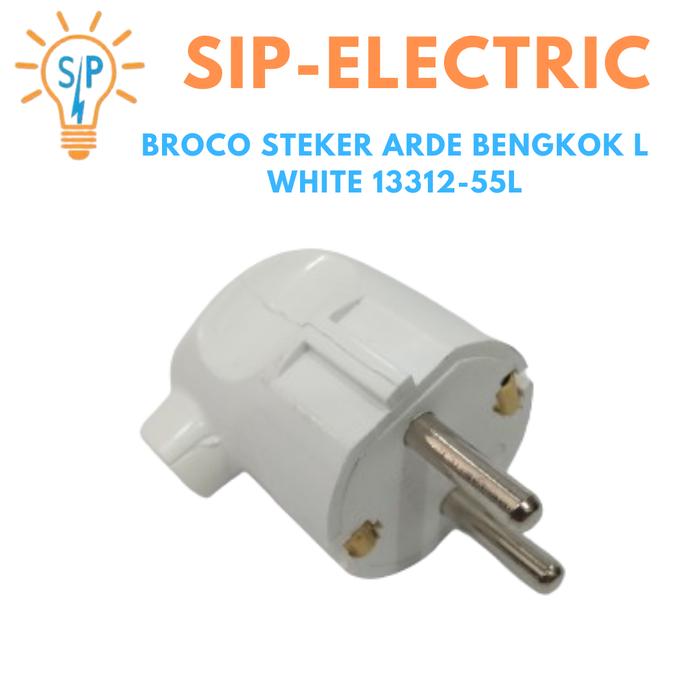 Jual Broco Steker New Arde Putih Bengkok L 13312-55 L / Broco White ...