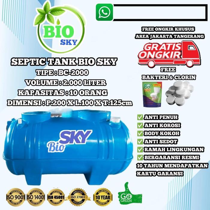 Jual septic tank biotech, biotank, biocan 2000Liter - Kab. Tangerang ...