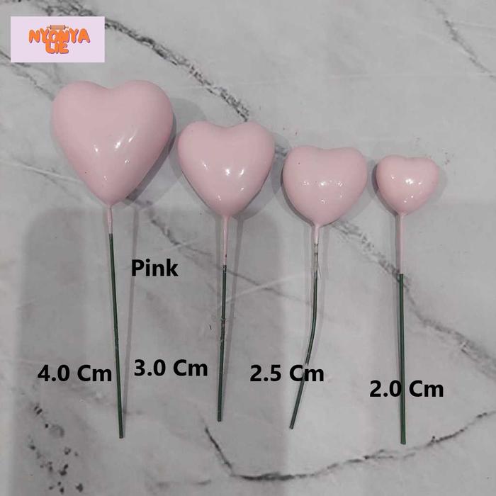 Jual CTH03 Cake Topper Bola Heart Hati Love Hiasan Dekorasi Kue Tart ...