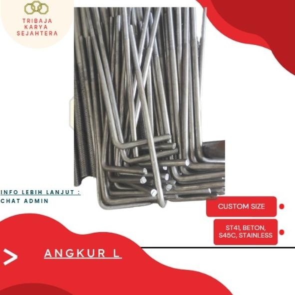 Jual Angkur L Beton M16 x 350mm x 100mm x 100lt (bisa custome size ...