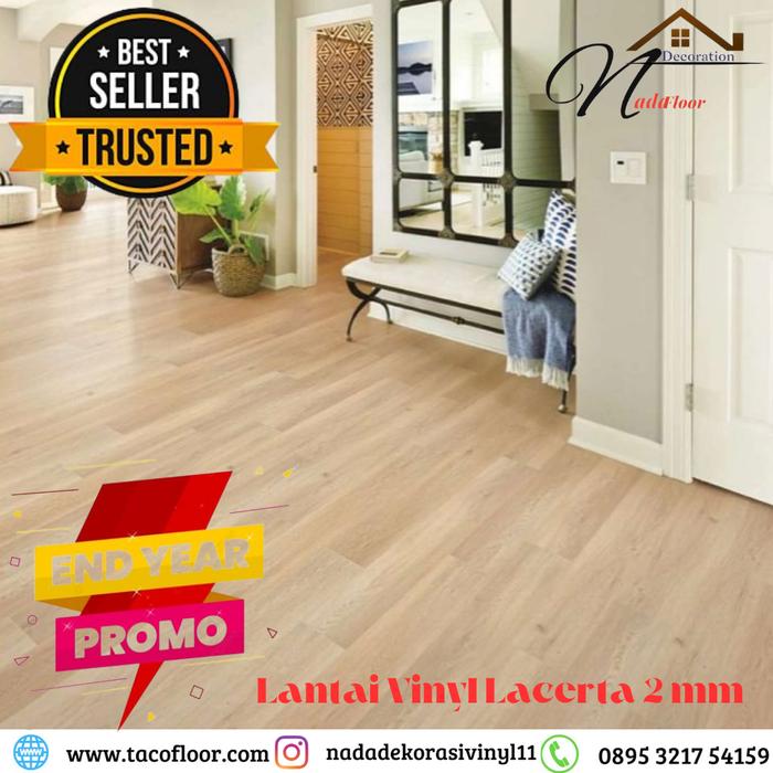 Jual lantai vinyl lacerta motif kayu tebal 2 mm lantai anti rayap - Jakarta Timur - Nadafloor ...