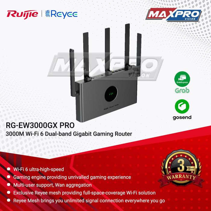 Jual RG-EW3000GX PRO - RUIJIE REYEE Wi-Fi 6 DUAL BAND GIGABIT GAMING ...