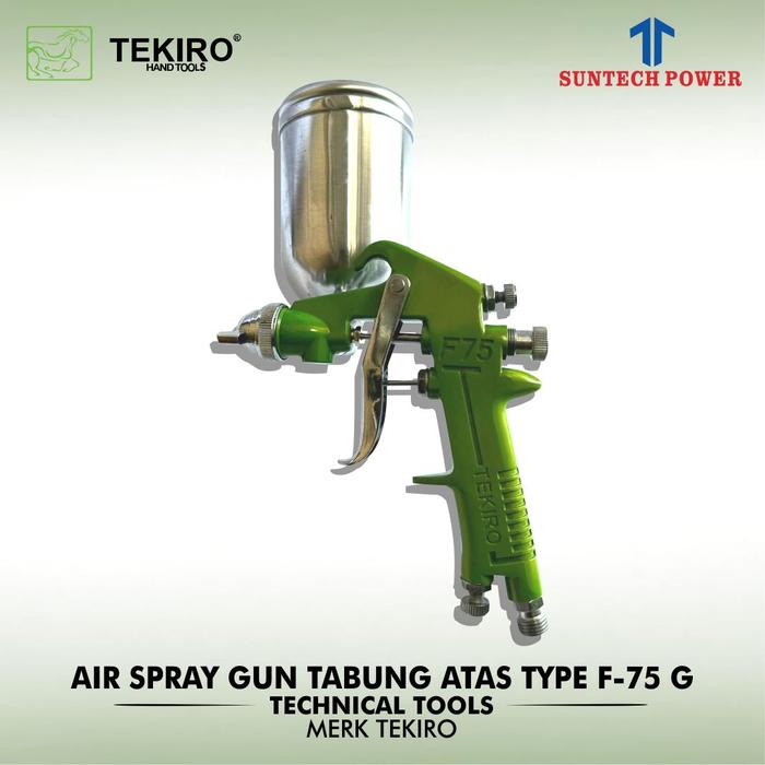 Jual Air Spray Gun Semprotan Cat Tabung Atas F75G Tekiro AT-AS1616 ...