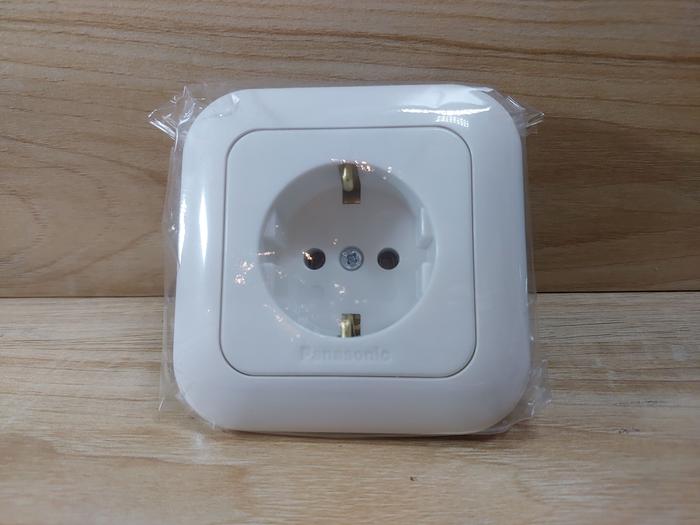 Jual Stop Kontak Single (Tanam Dinding Tembok) PANASONIC WIDE SERIES ...