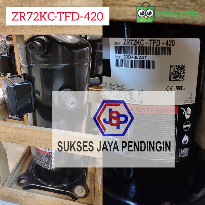 Jual Compressor Copeland ZR72KC-TFD-420 / Kompresor ZR72KC-TFD-420 - Jakarta Barat - Sukses Jaya ...