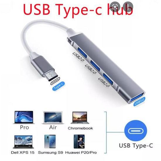 Jual HUB USB Type C Multi-interface Adapter 4 USB Port - Gl 302 - Kota ...