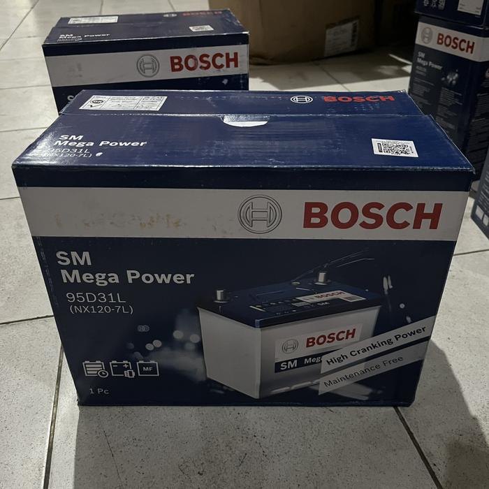 Jual Accu Aki Kering Mobil Bosch MF SM Mega Power 95D31L NX120-7L ...