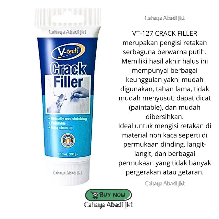 Jual Plamir / Plamur Pengisi Retak Tembok Crack Filler V-Tech VT-127 ...