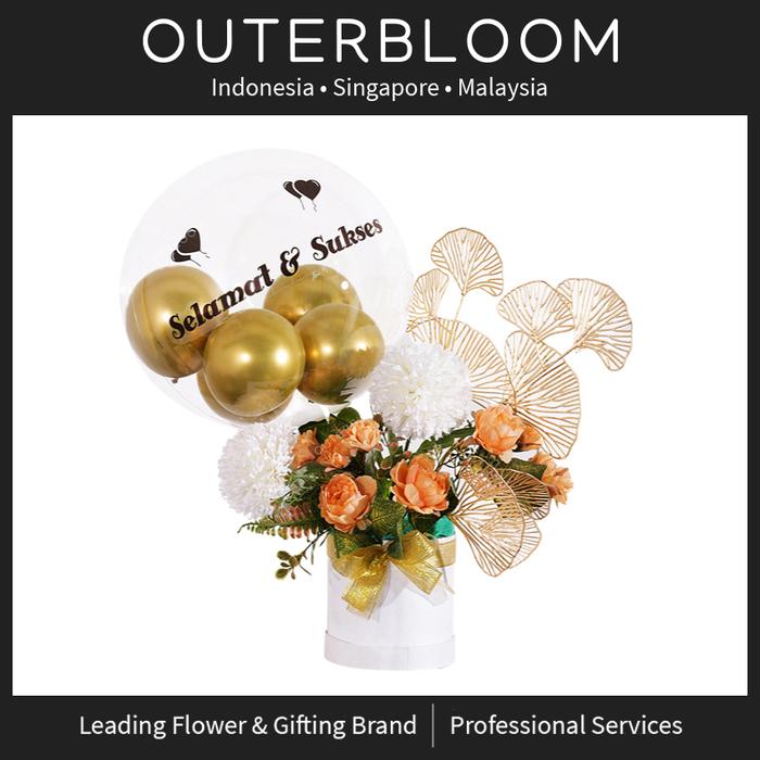 Promo Buket Bunga Meja - Golden Glow Balloon Artificial Cicil 0% 3x ...