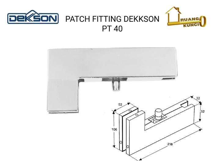Jual Patch Fitting Dekkson PT 40 Fitting Pintu Kaca Frameless Pivot Atas - Jakarta Barat - Ruang ...