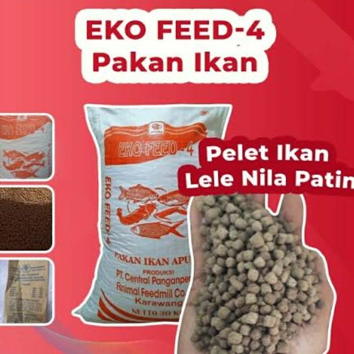 Jual pelet murah 1 kg eko -4 pelet lele pelet ikan besar nila gurame ...