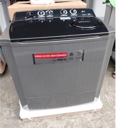 Jual LG Mesin Cuci 2 Tabung 10Kg Top Loading P1000RTM Wind Jet Dry ...