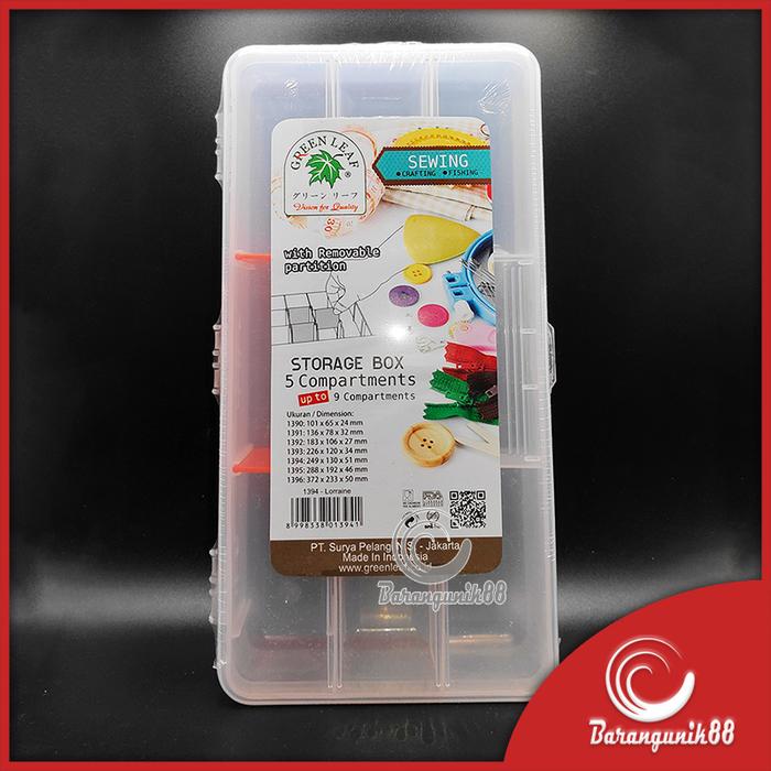 Promo Kotak Perkakas Storage Box 5-9 Sekat Lorraine Plastik Green Leaf 1394 - Kota Tangerang ...