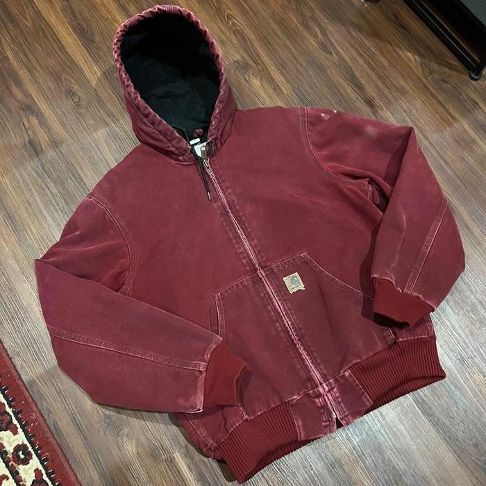 Jual carhartt active jacket crimson rare vintage original - Kota ...