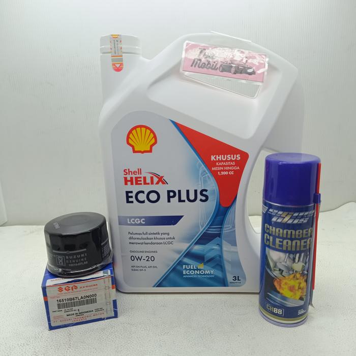 Jual Paket oli mesin Shell Eco 0W-20 API SN ILSAC Suzuki Ignis (3 ...