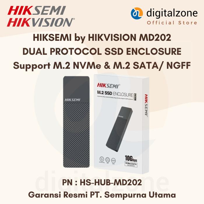 Jual Ssd Enclosure M.2 Nvme & M.2 Sata Hiksemi Md202 M.2 Nvme Ssd ...