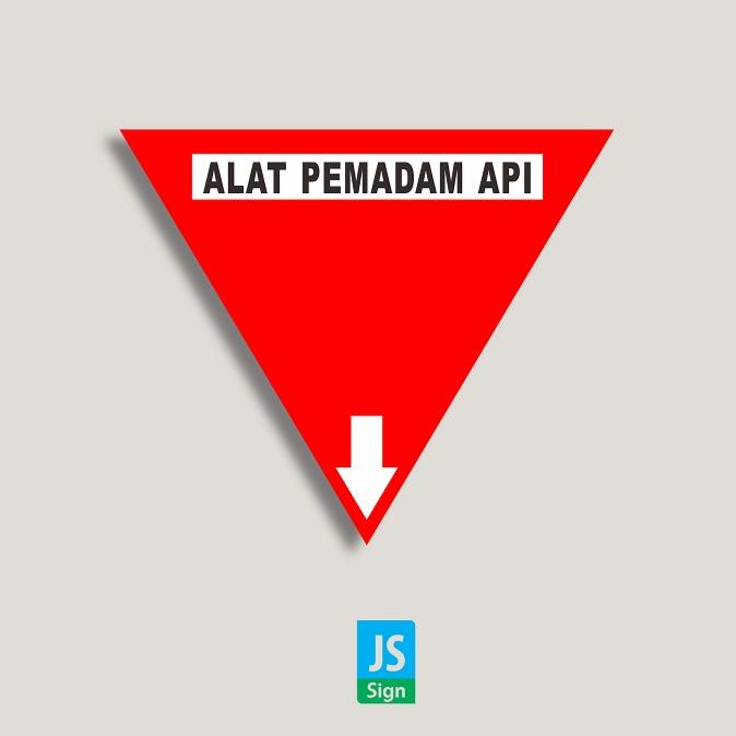 Jual RAMBU K3 STICKER APAR STANDAR DEPNAKER Ukuran 35cm - M(20x20cm ...