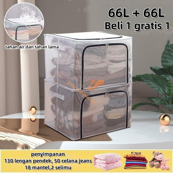 Jual Kotak Penyimpanan Penyelenggara keranjang Storage box 66L /110L ...