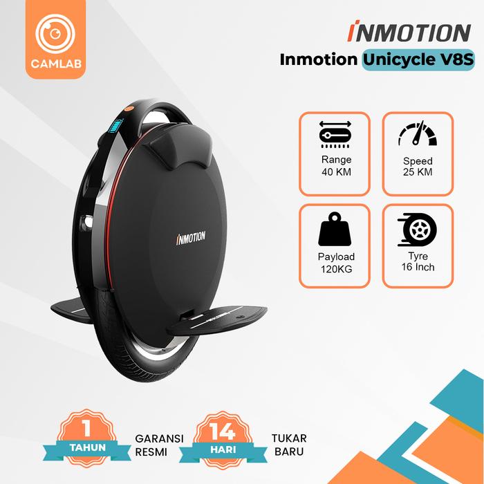 Jual INMOTION V8S Electric Unicycle EUC Smart Wheel Original Monocycle ...