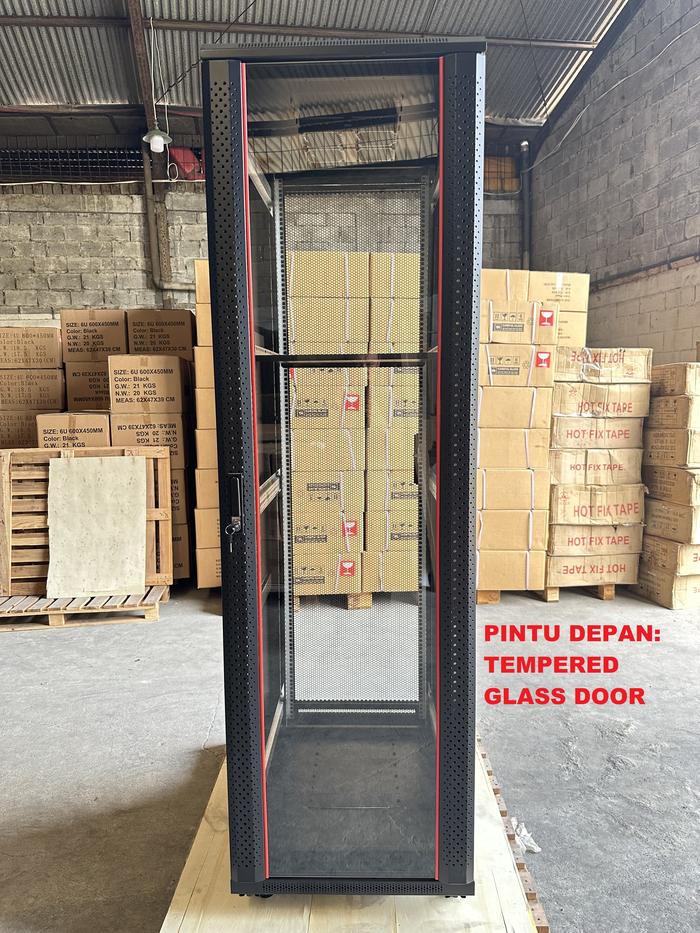 Jual Rack server 42U depth 900mm / Close rack 42U / Standing rack 42U ...