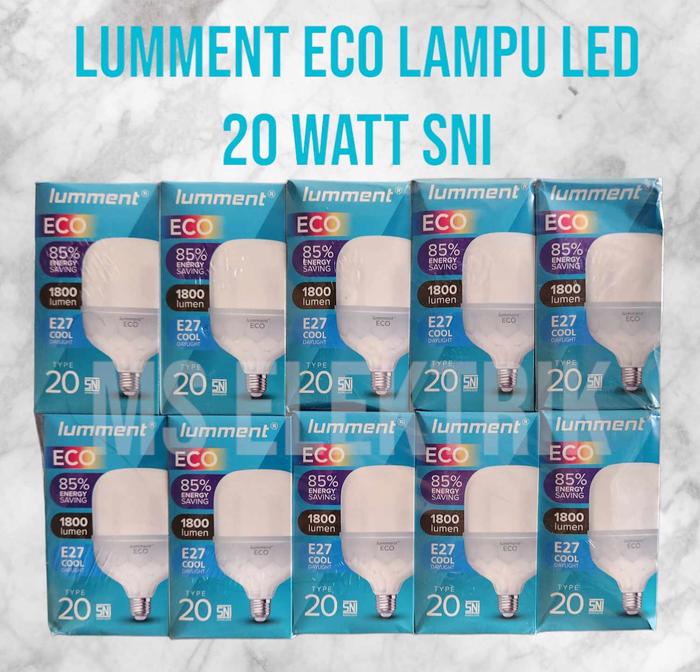 Jual LUMMENT ECO LAMPU / BHOLAM LED CAPSULE 20 WATT SUPER TERANG SNI ...