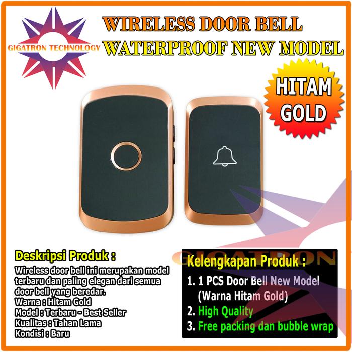 Promo Bel Rumah Tanpa Kabel / Wireless Waterproof Door Bell Pintu ...