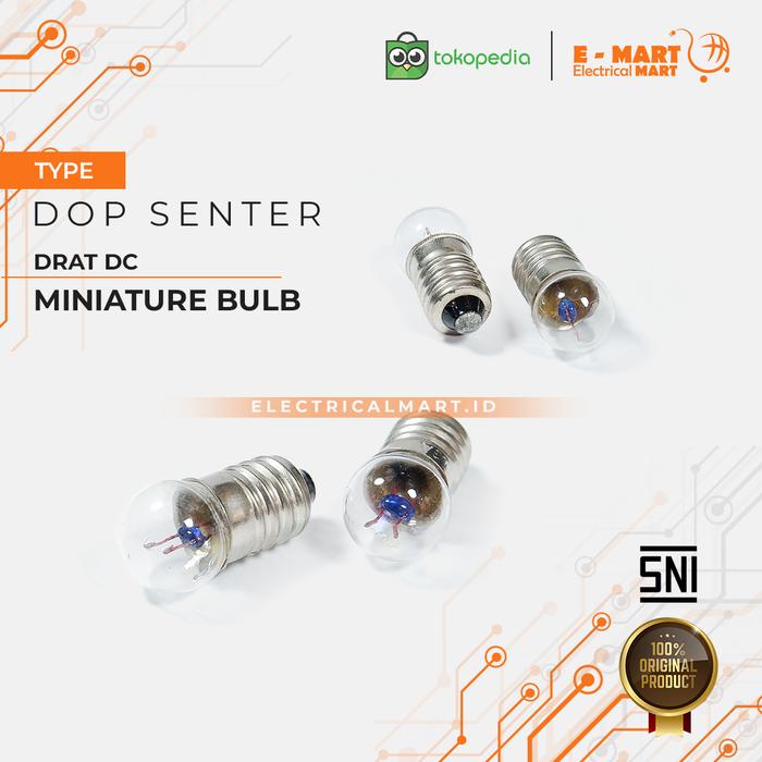 Jual Lampu Bohlam / DOP SENTER Drat DC Bulb Kecil Praktek Sekolah ...