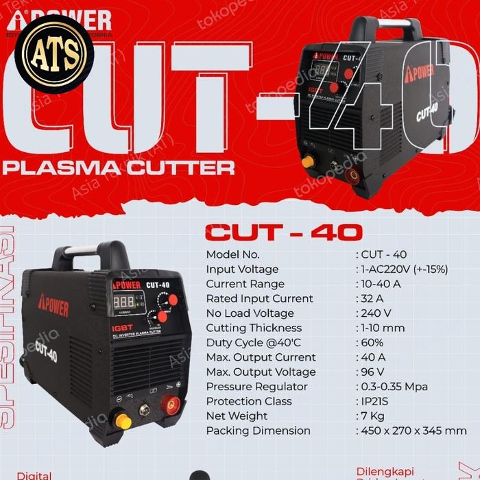 Promo MESIN LAS PLASMA CUT AIPOWER CUT 40 CUTTING PLASMA HEAVY DUTY Cicil 0% 3x - Jakarta Barat ...