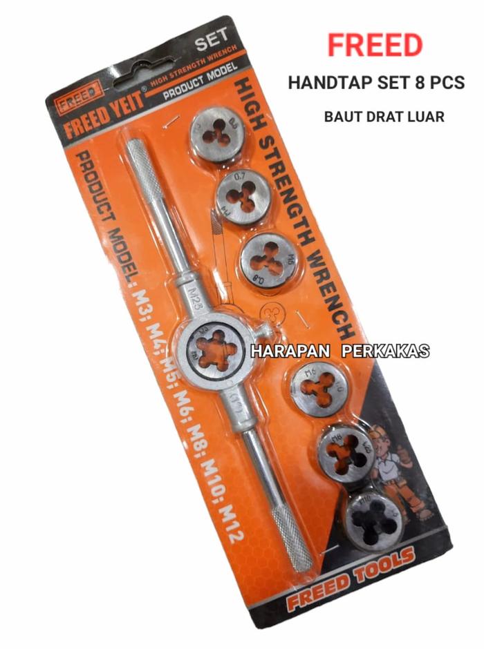 Jual Hand Tap Set 8pcs DRAT LUAR Freed Handtap Snai Drat Ulir Baut ...