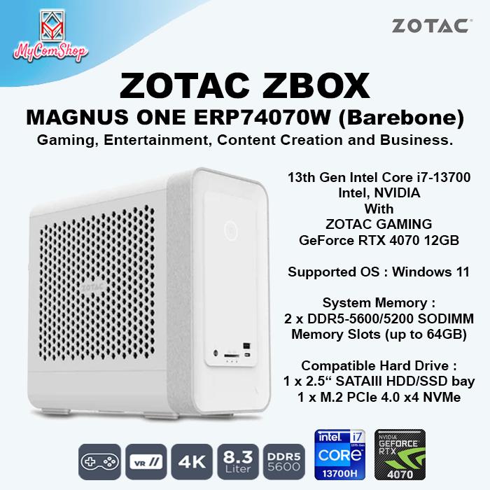 Jual ZOTAC ZBOX MAGNUS ONE PC 13TH GEN i7-13700 RTX 4070 12GB ...