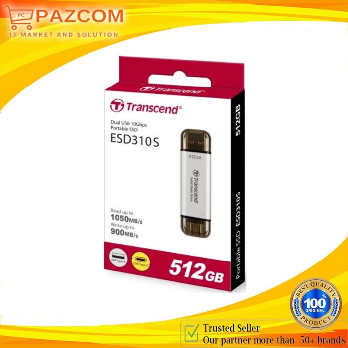 Promo SSD Transcend External Portable ESD310 USB-A USB-C - ESD310S ...
