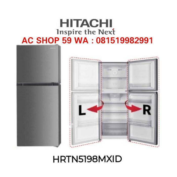 Jual KULKAS 2 PINTU HITACHI HRTN5198MXID DOOR SMALL REFRIGERATOR 181L NEW - Jakarta Utara - Ac ...