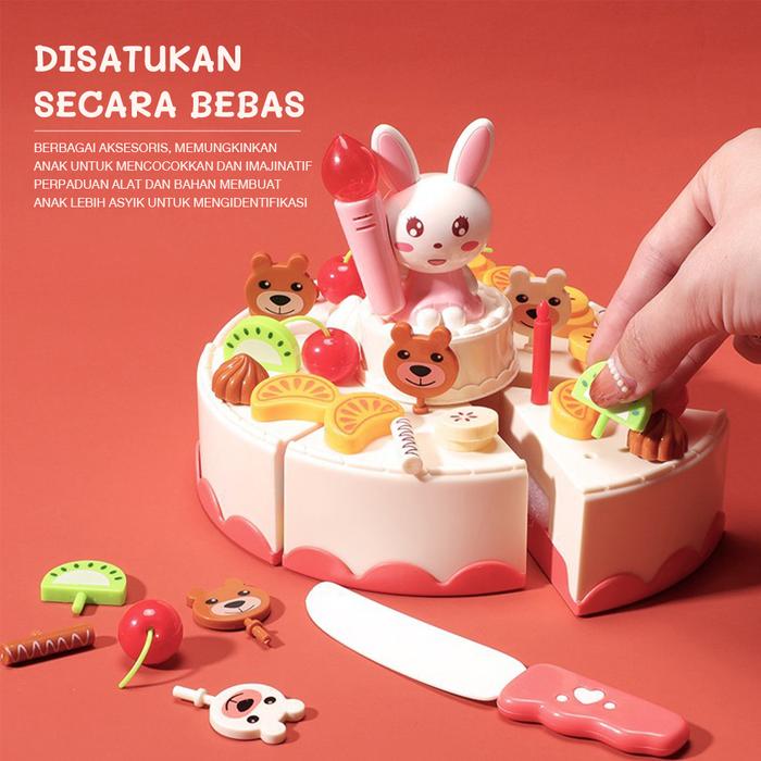 Jual Mainan Cake Kue Ulang Tahun Potong Music Kue Ulang Tahun Diy Cake ...