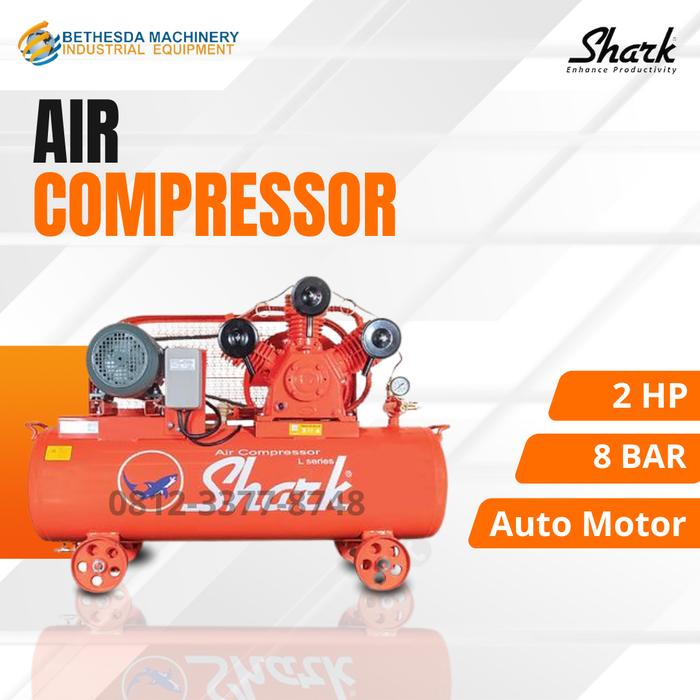 Jual shark kompresor angin 2hp listrik 3 phase kompresor udara 2 hp ...