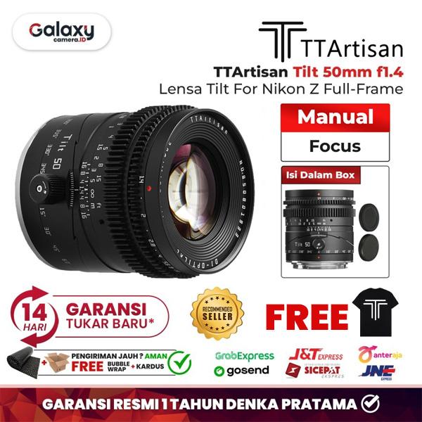 Promo Lensa TTArtisan Tilt 50mm f1.4 For Nikon Z FullFrame Garansi ...