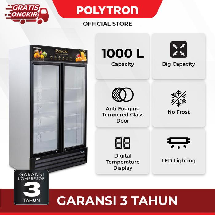 Promo POLYTRON Showcase 1000 Liter SCN 1020 Cicil 0% 3x - Kab ...