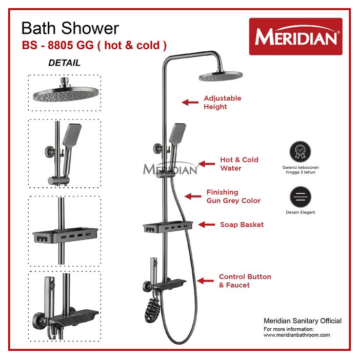 Jual Bath Shower MERIDIAN BS 8805 Gun Grey - Jakarta Barat - Meridian ...