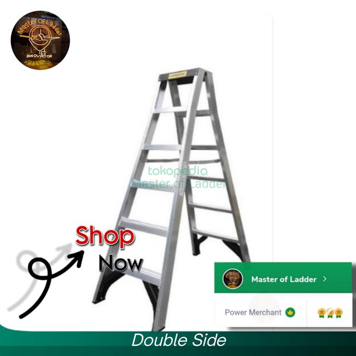 Jual Tangga Lipat Double Side 6 Step Krisbow 1,8 Meter Heavy Duty ...