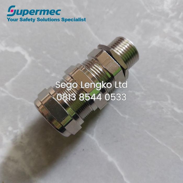 Jual Cable Gland Armoured 1/2" NPT Explosion Proof CGA1NN SUPERMEC ...
