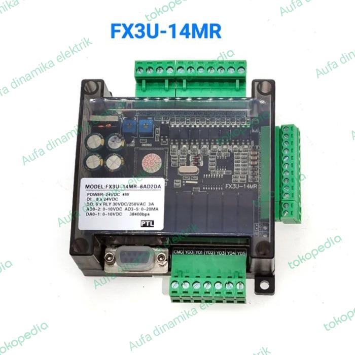 Jual FX3U 14MR 8DI 6DO 6AD 2DA- RS232 RS485 Modbus RTU 24VDC - Kab. Bogor - Aufa dinamika ...
