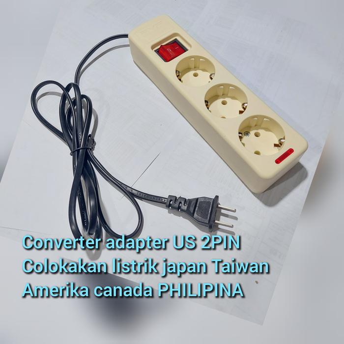 Jual COLOKAN LISTRIK Travel Adaptor JAPAN THAILAND PHILIPPINES TAIWAN ...