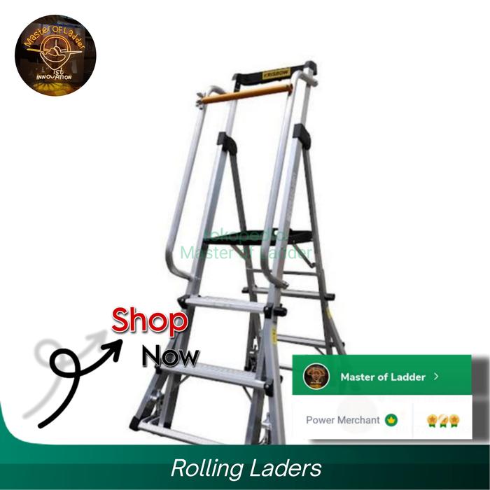 Jual Tangga Podium 1,1 Meter / Krisbow Tangga Gudang Rolling Laders ...