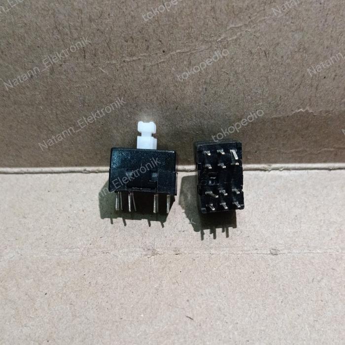 Jual 4827 saklar sakelar switch push on off 12p 12 pin kaki dpdt mixer ...