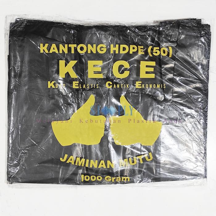 Jual Kantong Plastik Kresek KECE HD Tebal Hitam 1kg Ukuran 50 (Raja ...